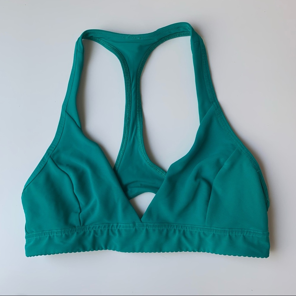 Lululemon Euc Mesh Triangle Top Racer Back Sports Bra… - Gem